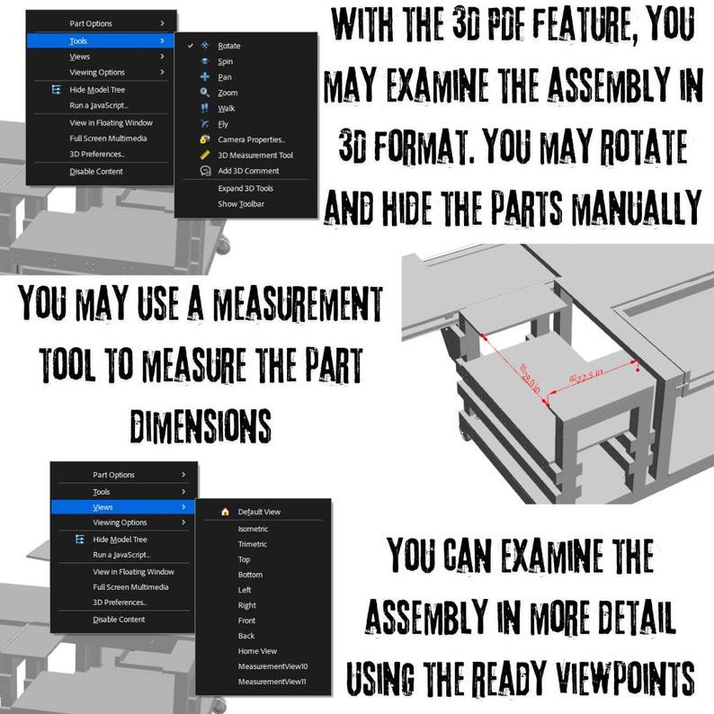 DIY All-in-one Workbench Plan: Tool Cabinet & Scissor Lift (3D PDF ...