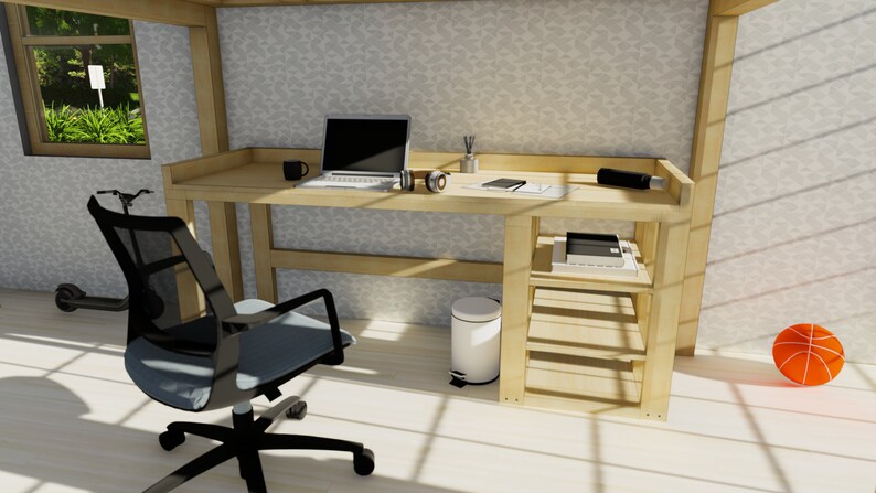 Queen Size Diy Loft Bed Plan Loft Bed And Desk Plandiy Furniture Planbed With Desk Planbunk