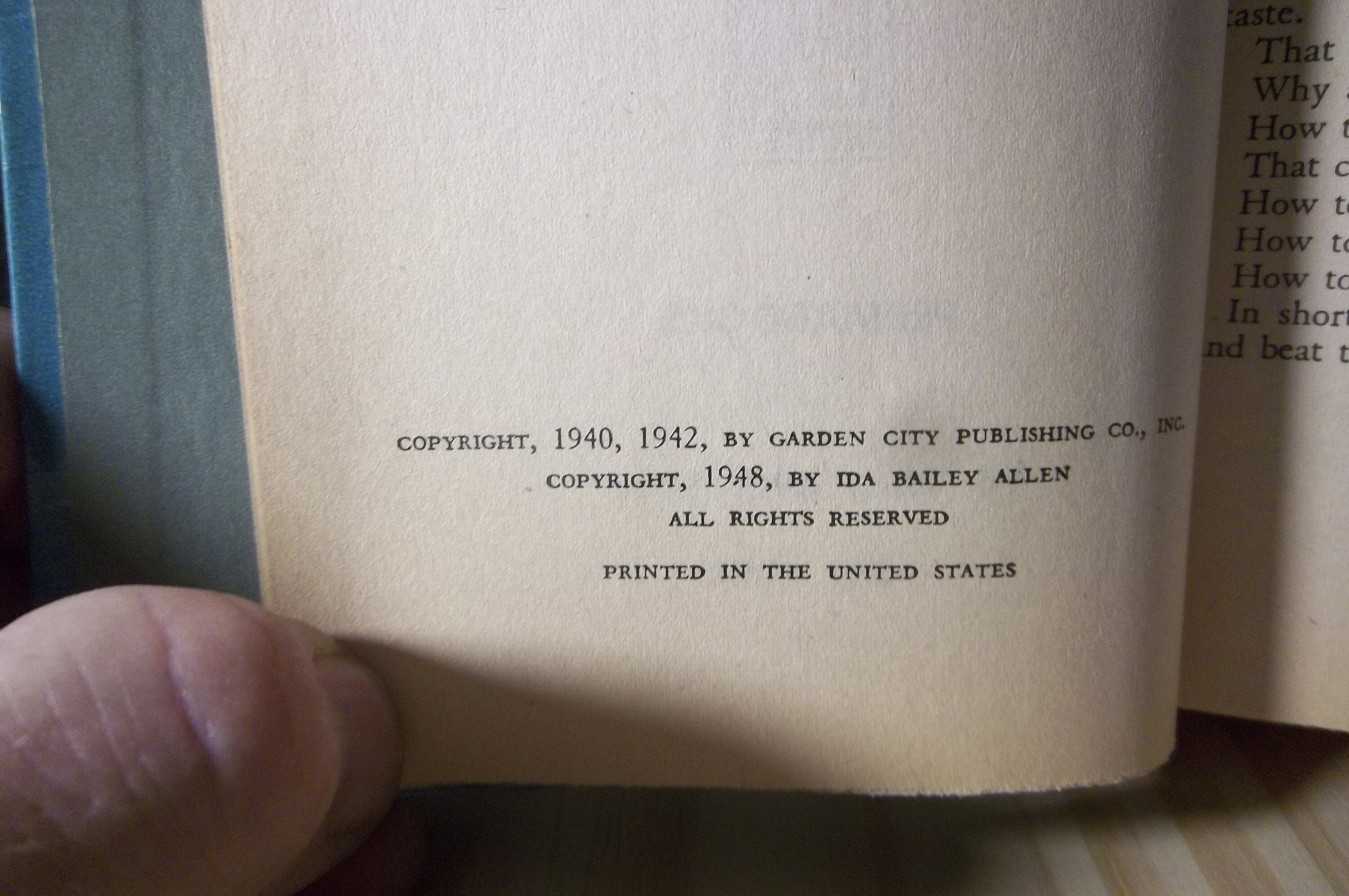 IDA BAILEY ALLENS 1948 Cookbook - Etsy