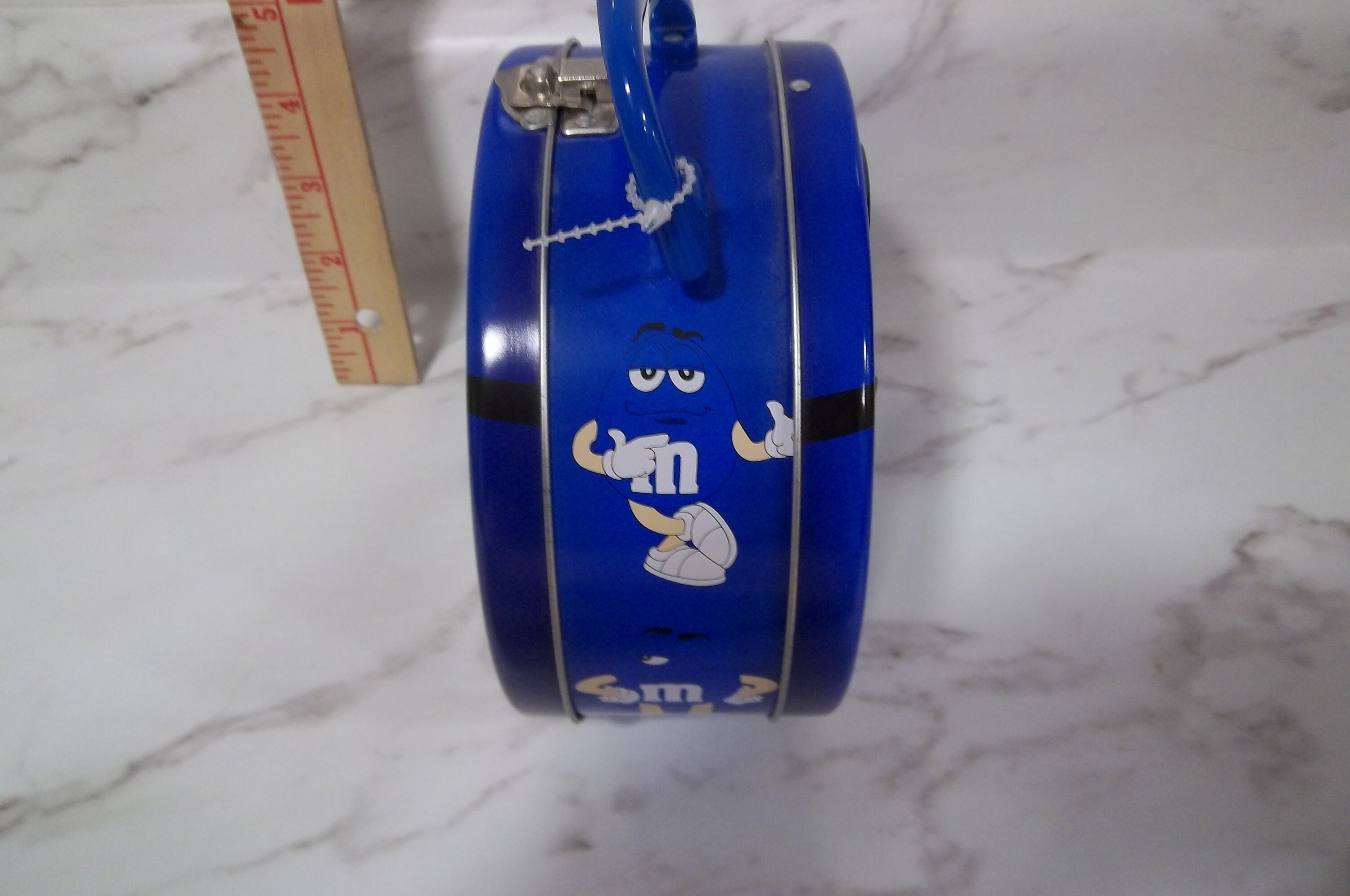 M&M Mini Tin Lunch Box. BLUE - Etsy