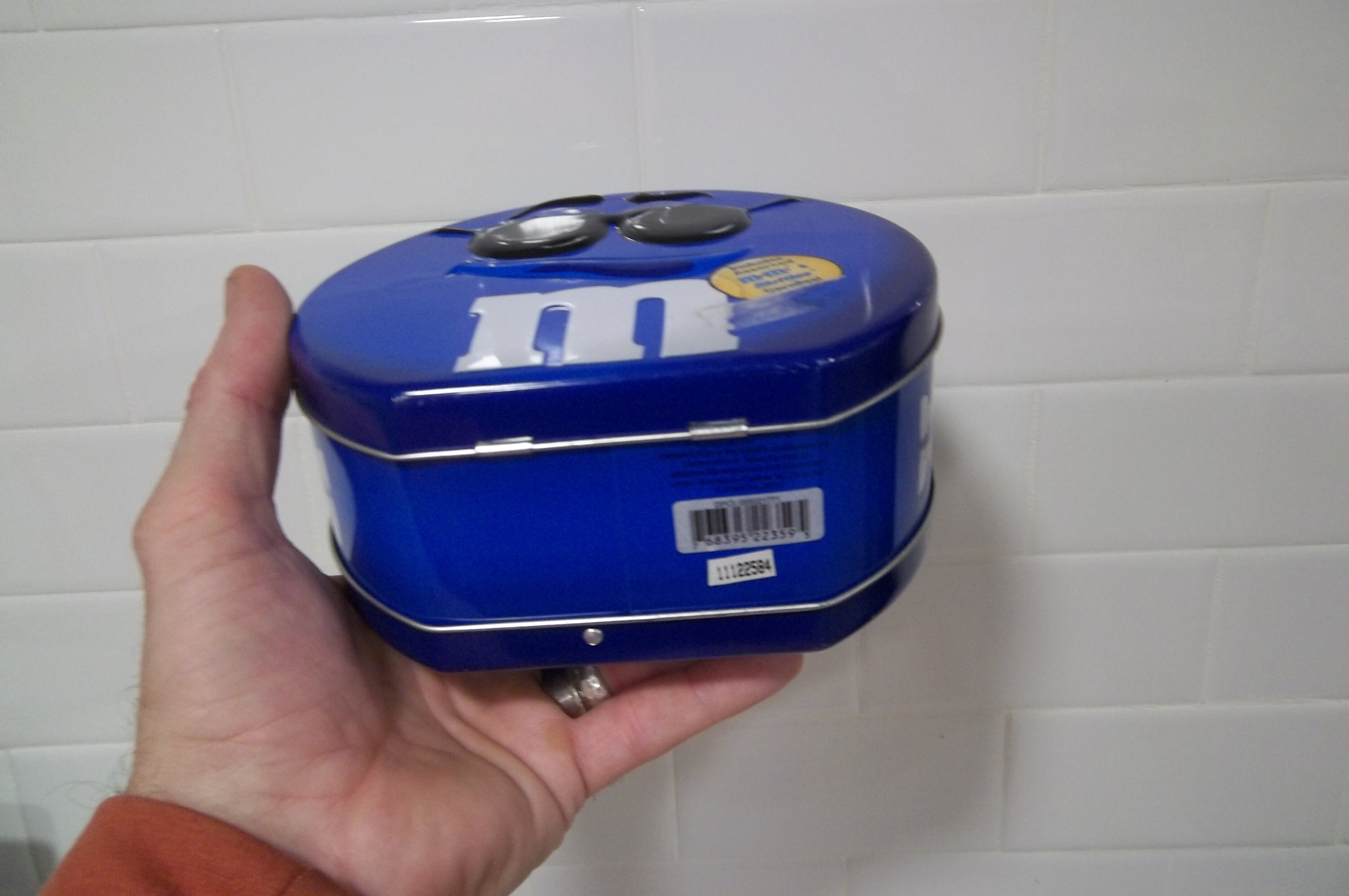 M&M Mini Tin Lunch Box. BLUE - Etsy
