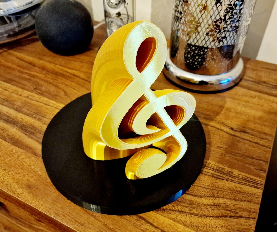 Music Note 3D Printed - Etsy