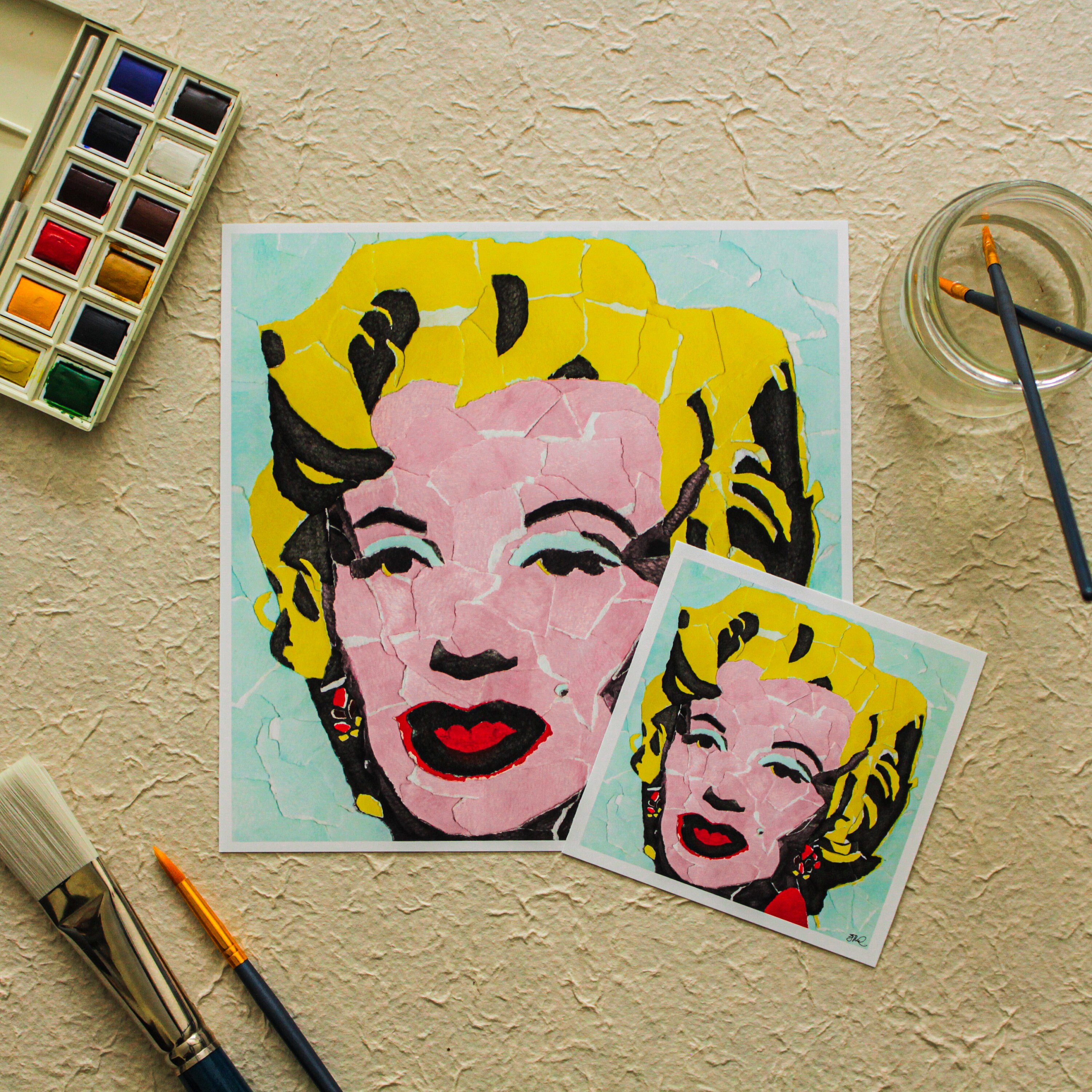 Marilyn Monroe Collage Art Print - Etsy