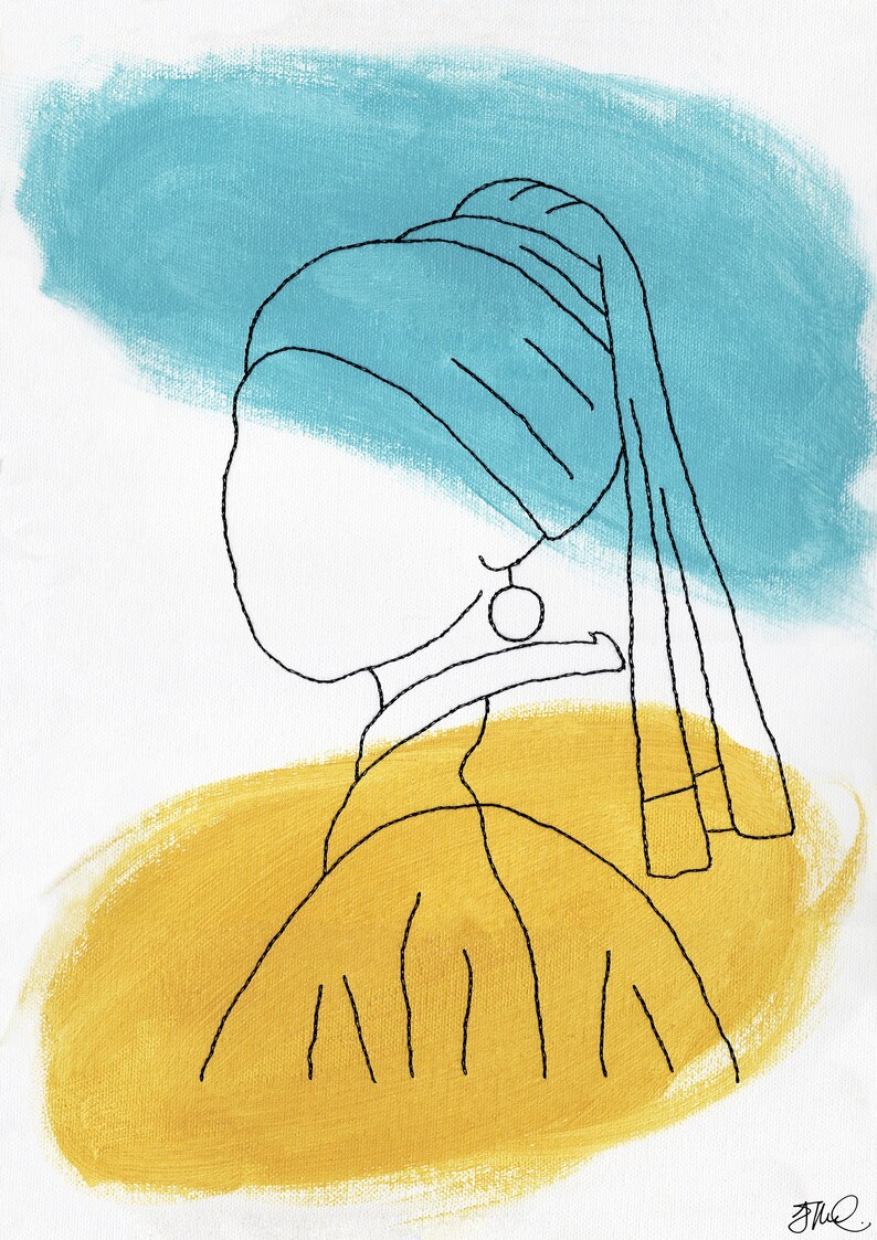 Girl With a Pearl Earring Art Print - Etsy