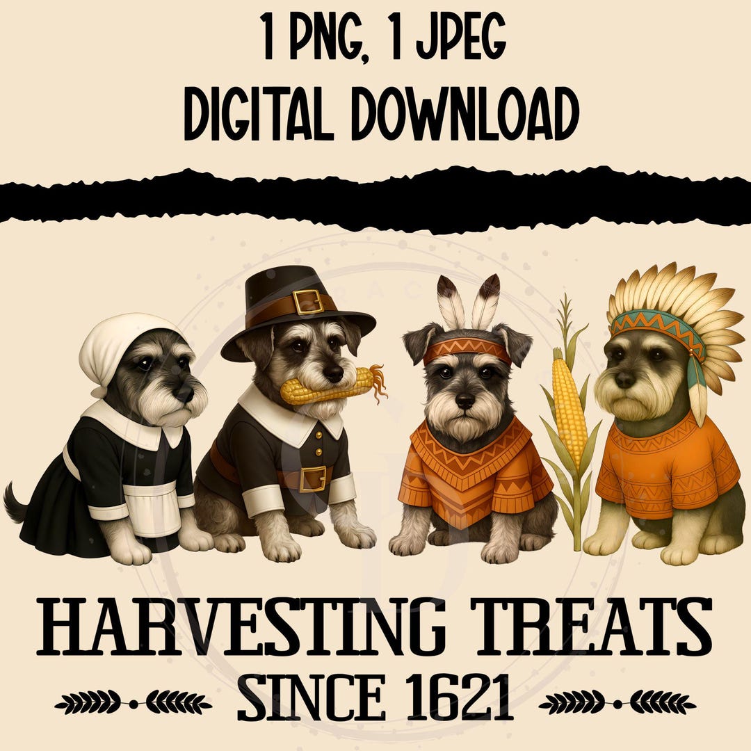 Fall Miniature Schnauzer PNG, JPEG File, Digital Download, Funny ...