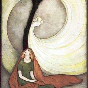 Tree Spirit and Nature Fairy 1920 Vintage Artwork - Digital Download ...