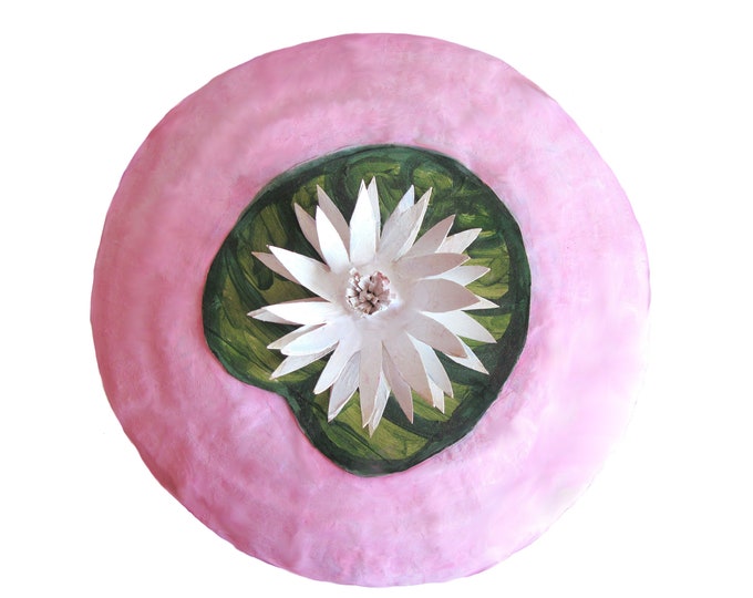 Biodegradable Water Burial Urn Earth Burial Urn Floating Pink Urn Lotus ...