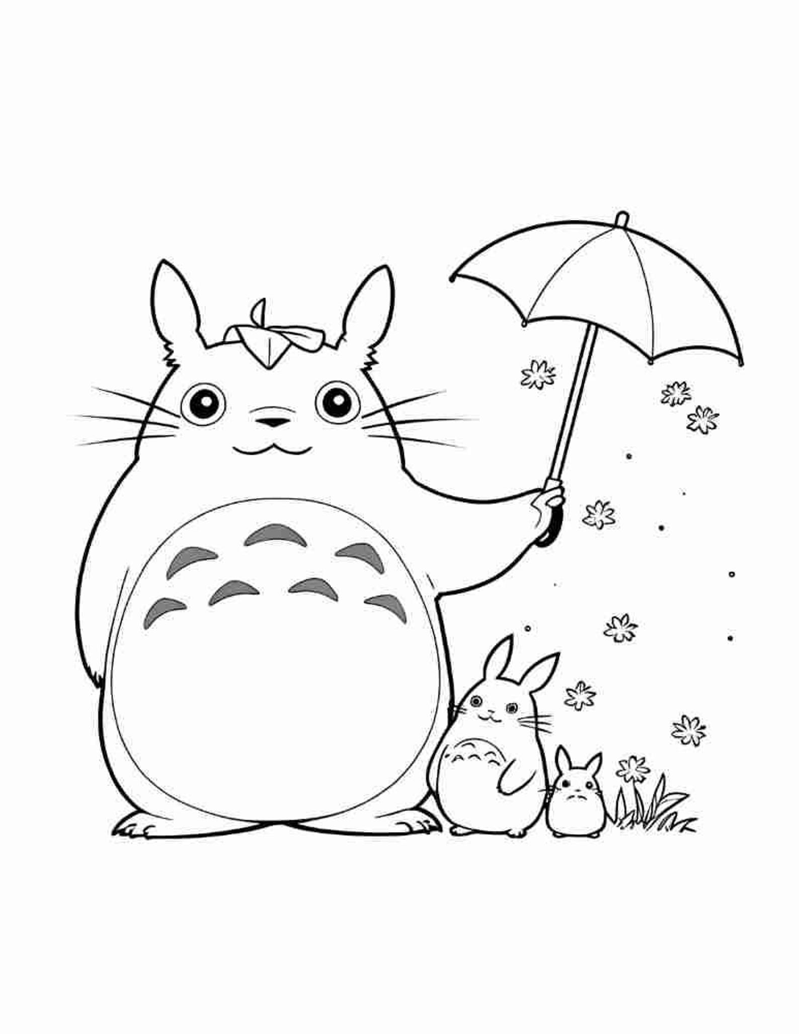 32 PRINTABLE Coloring Page, Bundle, Studio Ghibli Totoro, JPG PDF ...