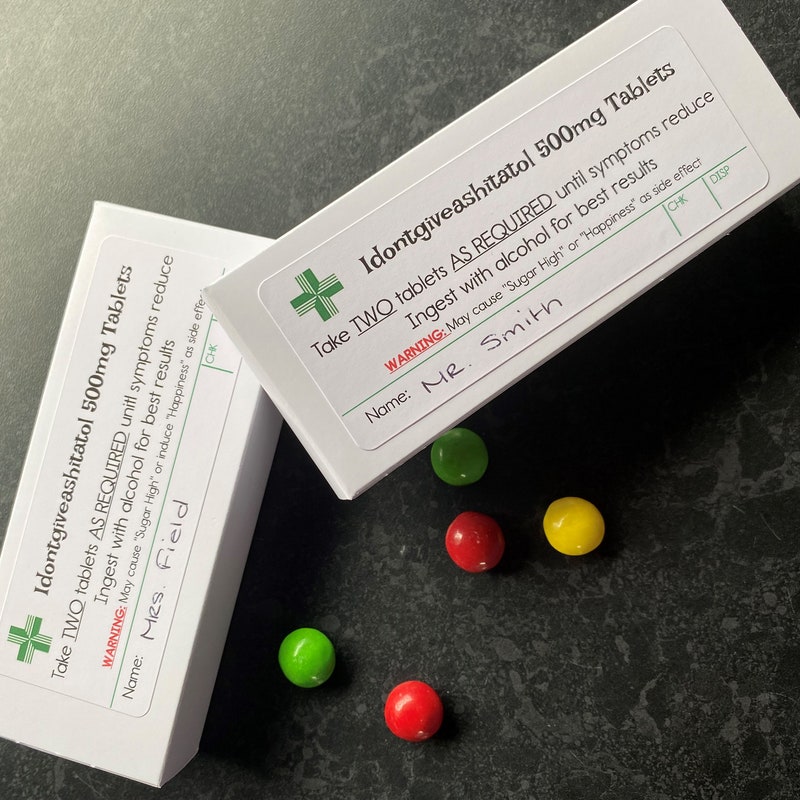 Funny Prescription Labels - Etsy