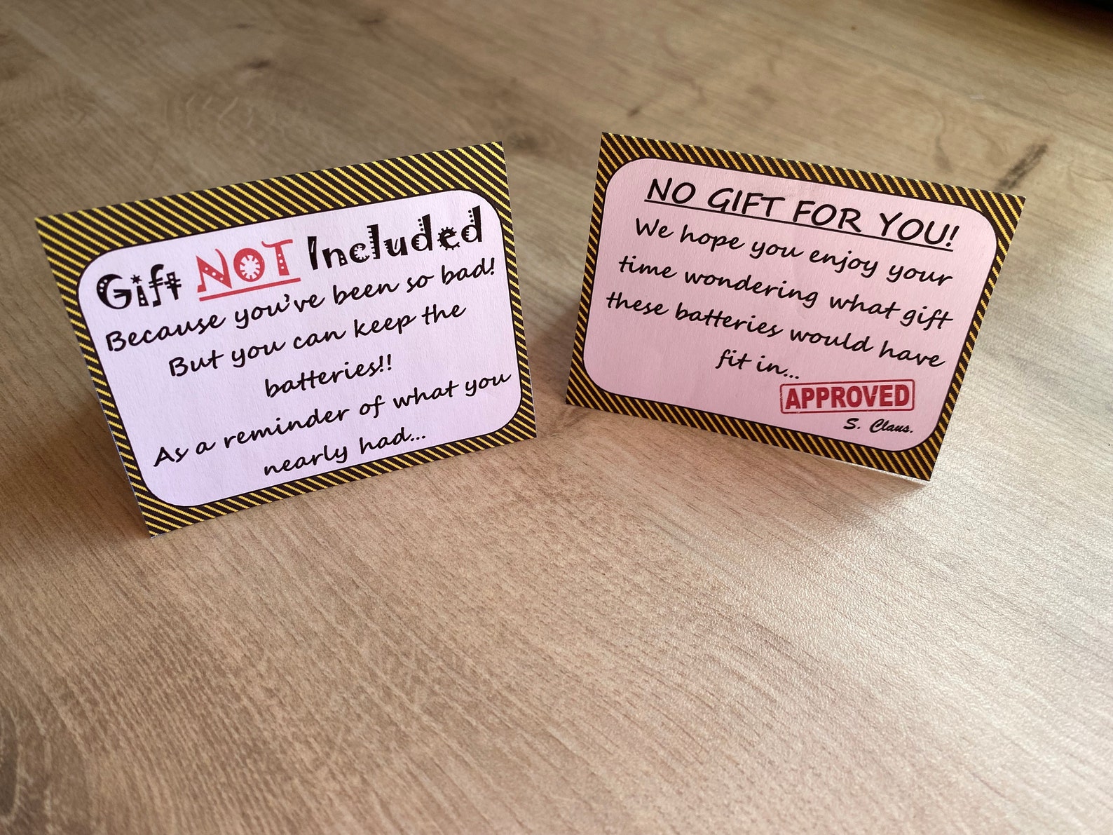 PRINTABLE Gift NOT Included Bag Topper. Novelty Secret Santa Gift ...