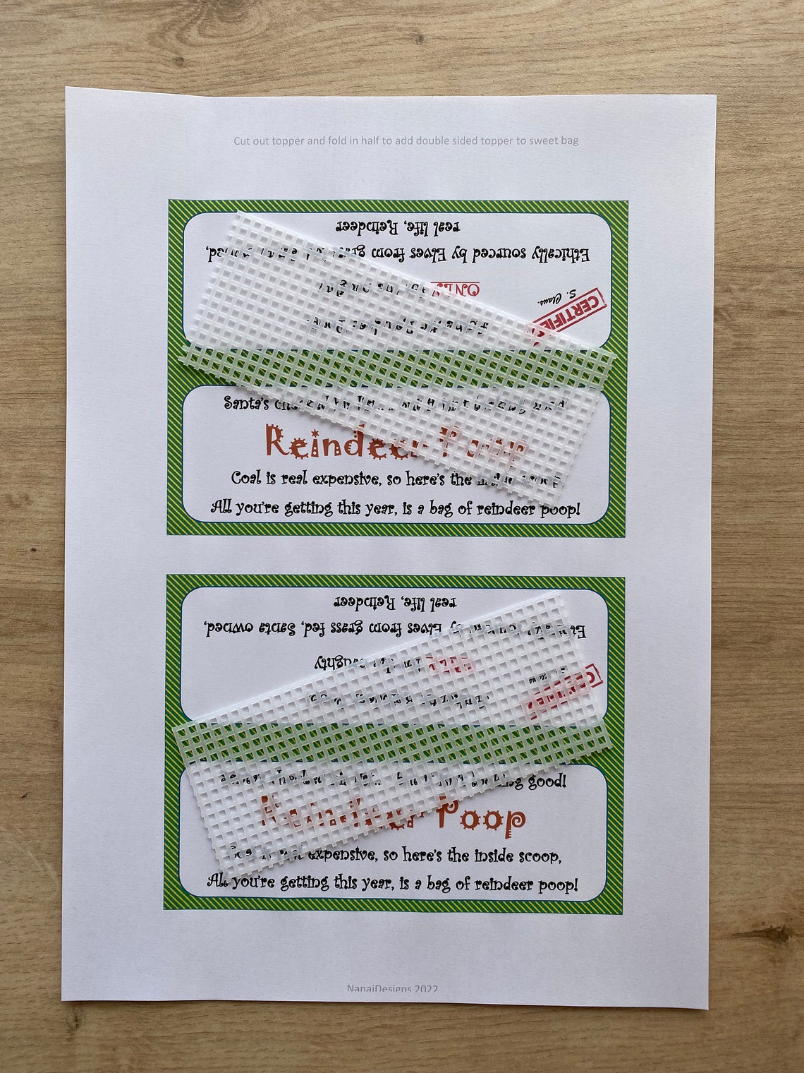 PRINTABLE Reindeer Poop AND Snowman Poop Sweet Topper. - Etsy