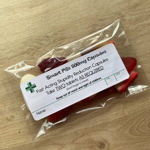 Prescription Smart Pills Label - PRINTABLE Prescription Label for Funny ...