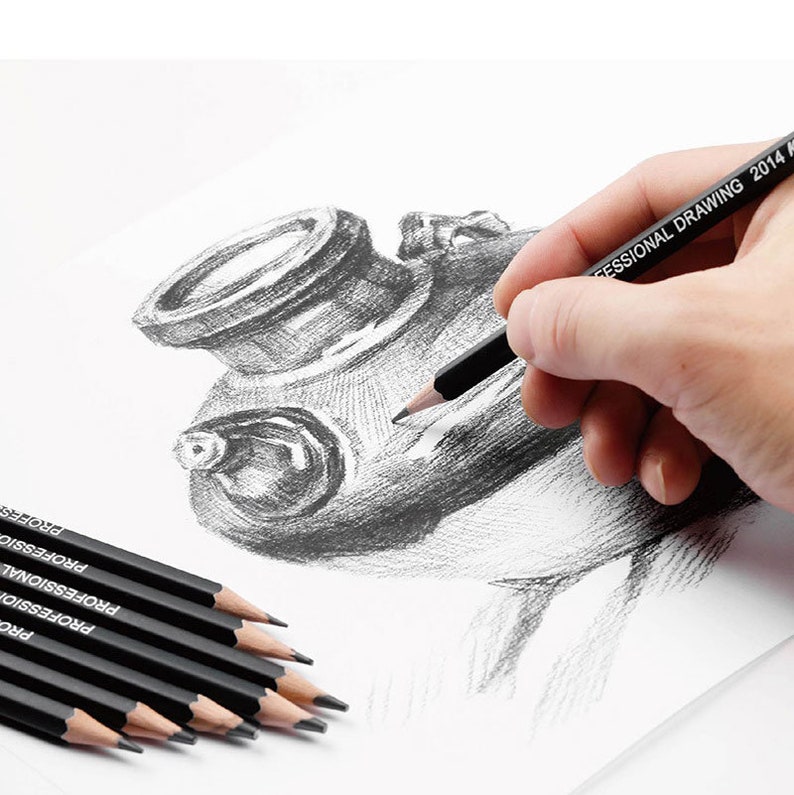 14 PCS Professional Graphite Pencil Set - Etsy
