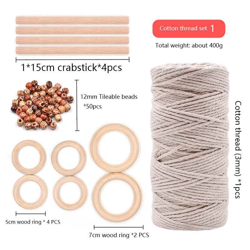 A Set of DIY Macrame Materials - Etsy