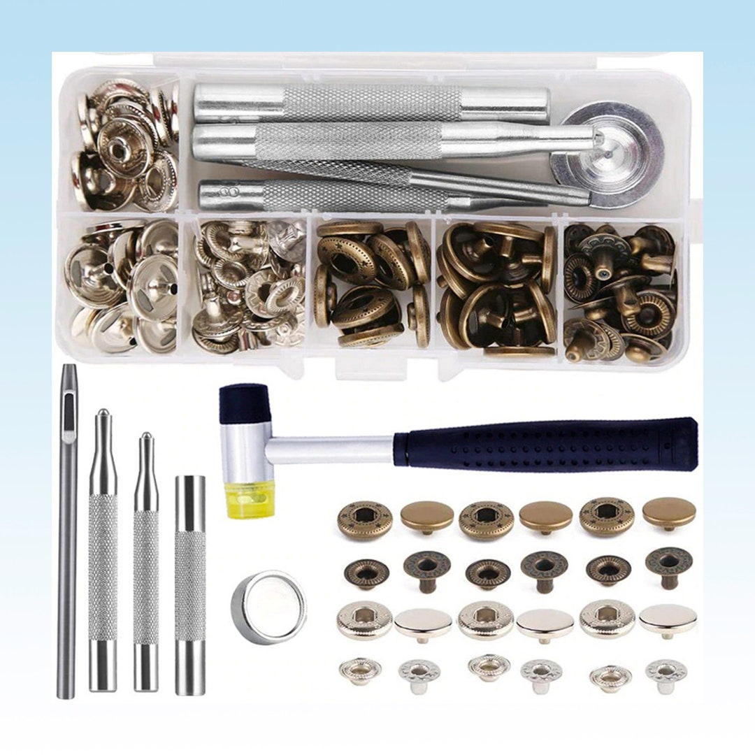 Leather Snap Fastener Kit for DIY Leather Crafts & Project - Etsy