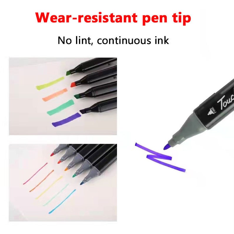 Dual Tip Oil-alcohol Based Art Markers - Assorted Colours (12pcs |18pcs ...