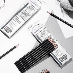 14 PCS Professional Graphite Pencil Set - Etsy