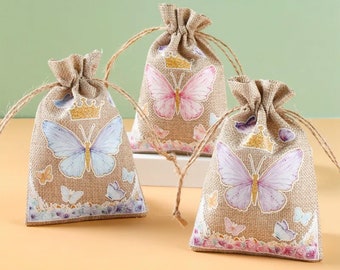 Shabby Chic Linen Gift Tags - Etsy