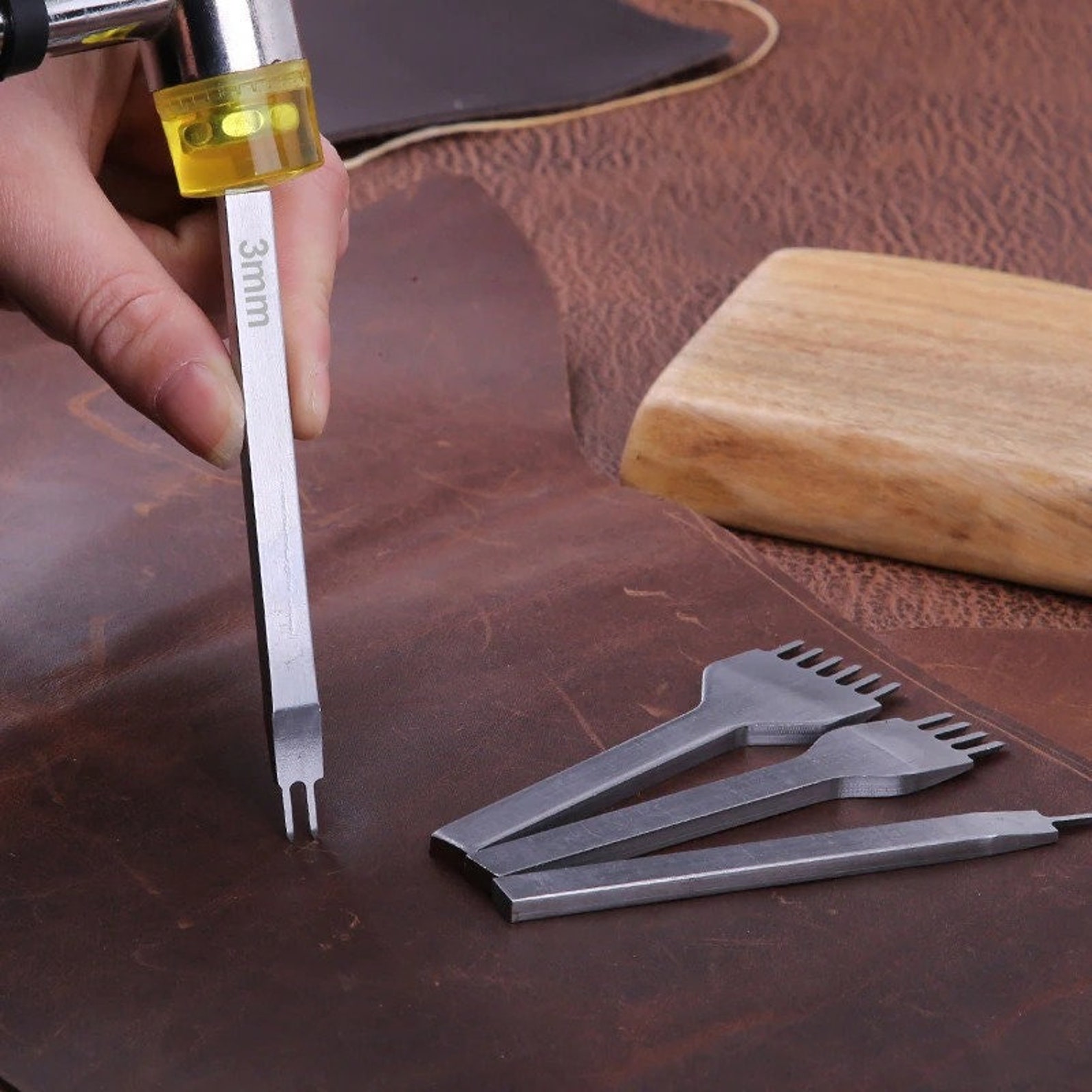 Professional Leather Craft Hand Kit Set - Etsy