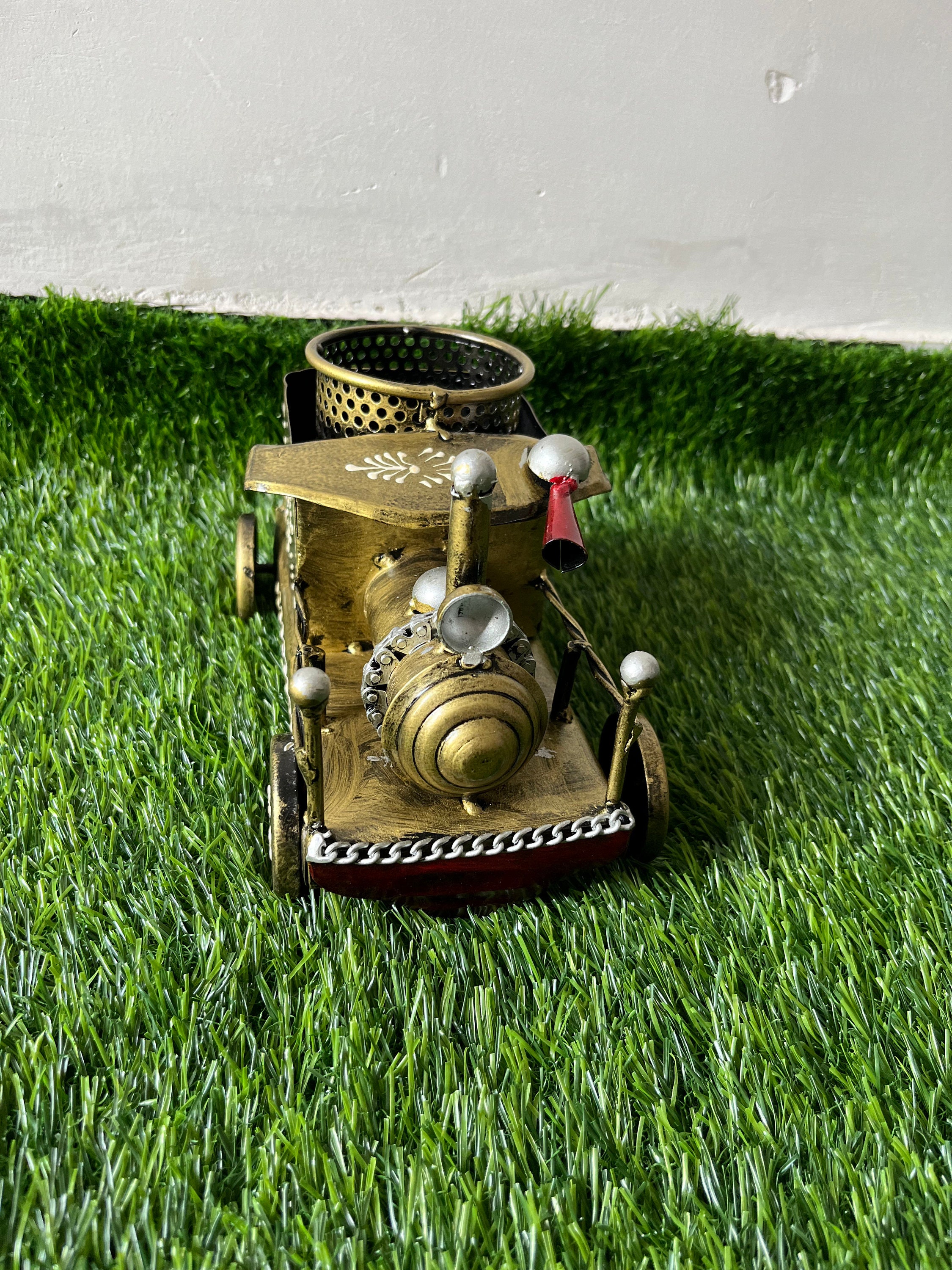 Handcrafted Train Engine Shape Decorative Pen Stand by Nitya Art N ...