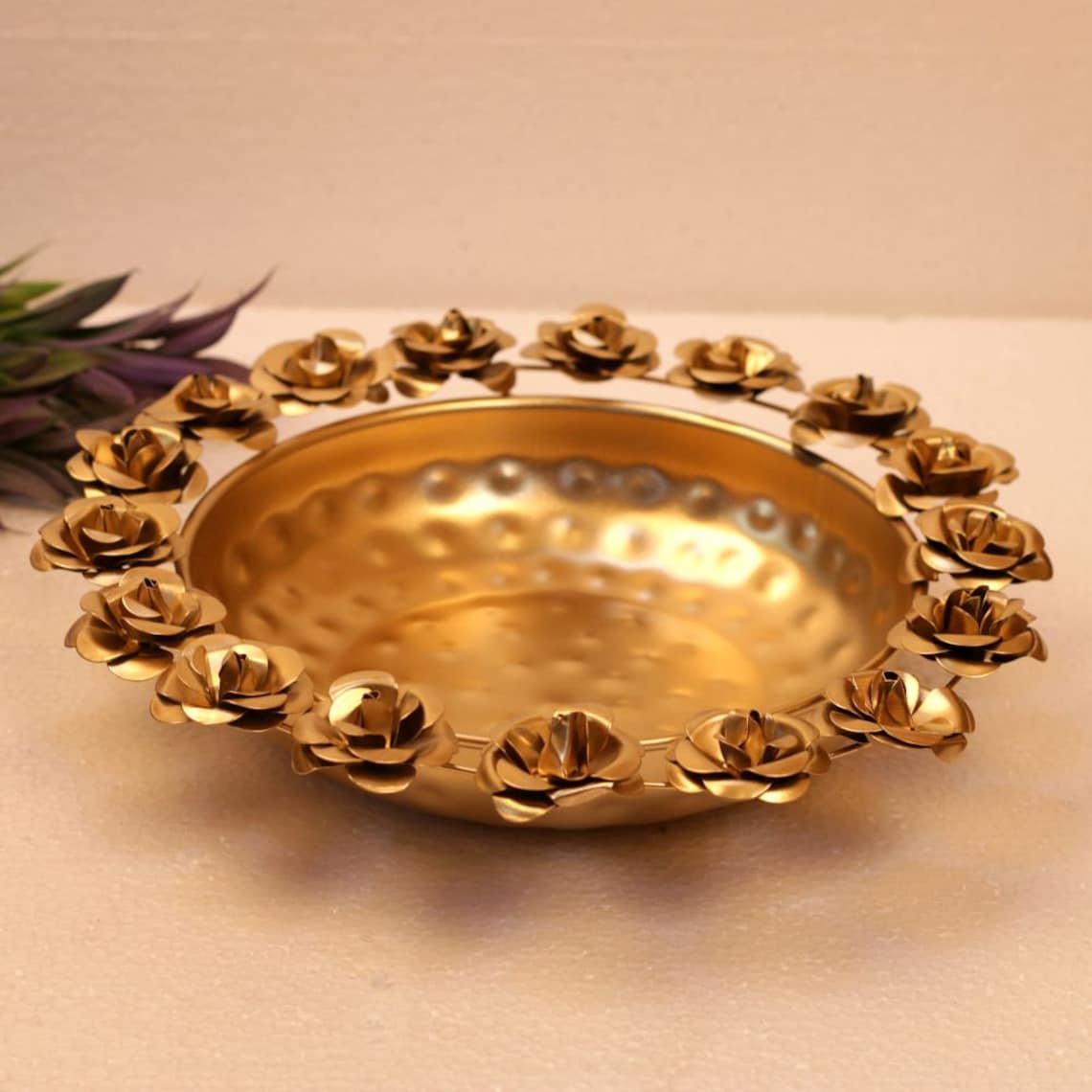 Beautiful Handcrafted Rose Urli Bowl for Diwali (pack of 3), Festive ...