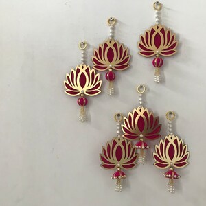 Beautiful Trending Lotus Hangings for Home Decor, Puja Decor, Mehendi ...