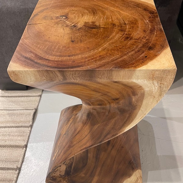 Twisted Wood Table - Etsy