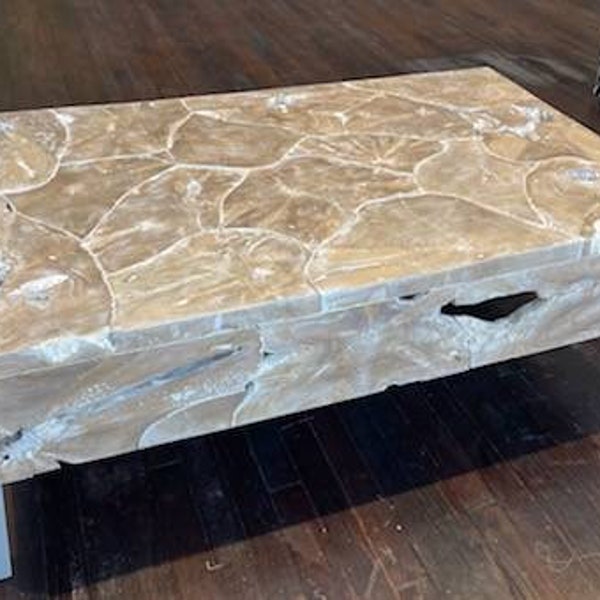 Driftwood Rectangle Coffee Table - Etsy