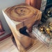 Teak Twist Pedestal Twisted End Table Teak Plant Stand Modern Furniture ...