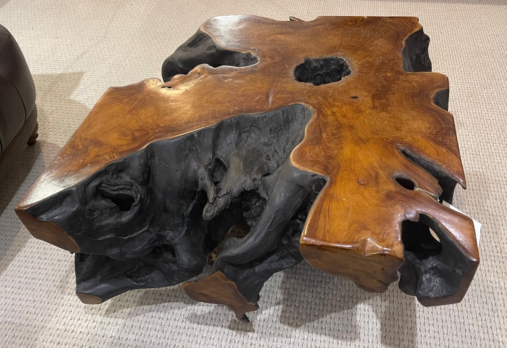 One of a Kind Teak Root Furniture Set Coffee Table Live Edge - Etsy