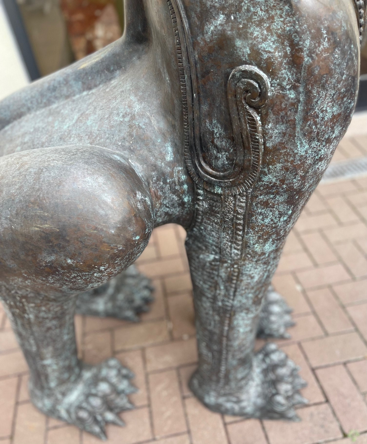 Extra Large Bronze Foo Dog Sculpture Lion Statue Chinese New Year ...