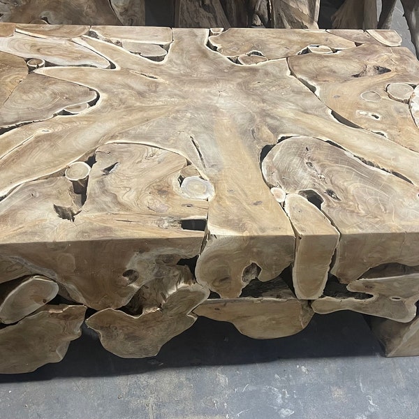 Raw Wood Coffee Table - Etsy