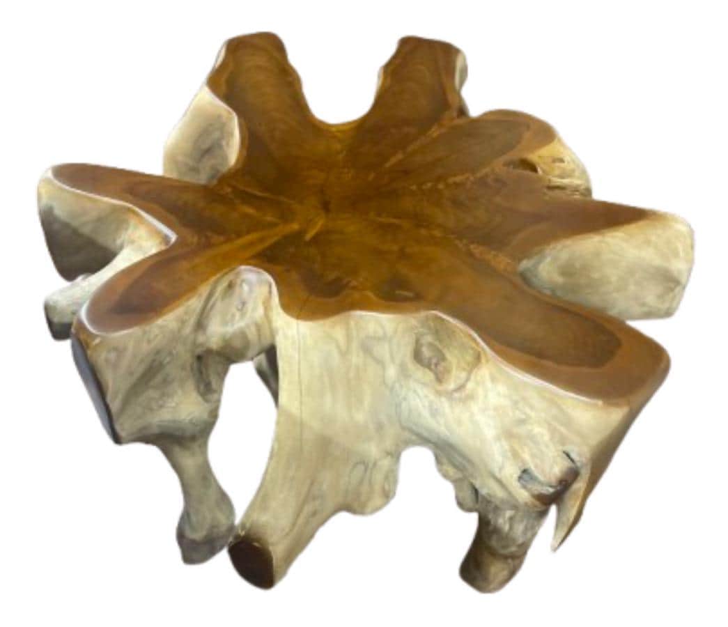 Round Teak Root Coffee Table: Driftwood Accent Furniture - Etsy