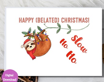 Christmas Present is Delayed Card Your Gift is on (Download Now) - Etsy