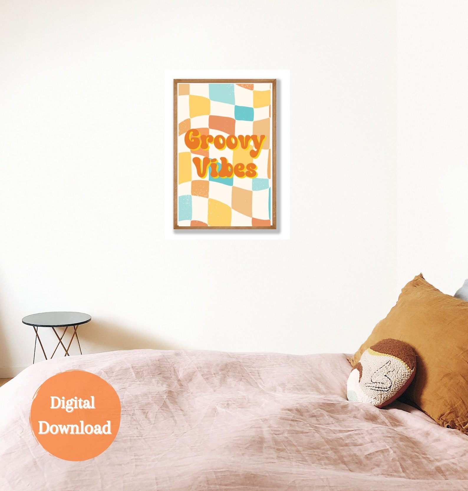 Groovy Vibes Retro Printable Poster, Boho Hippie Poster,70s Printable ...