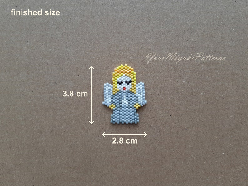 Beaded Angel Brick Stitch Pattern Beading Tutorial PDF Seed Bead ...
