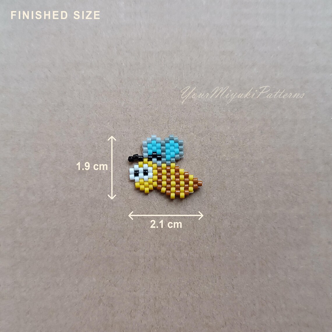 Beaded Bee Beading Brick Stitch Pattern PDF Tutorial Beading Seed Bead ...