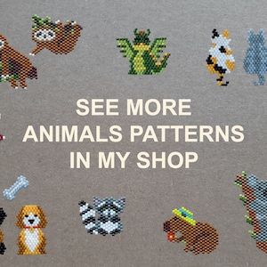 Beaded Snake Seed Bead Pattern PDF Brick Stitch Beading Beaded Animals ...