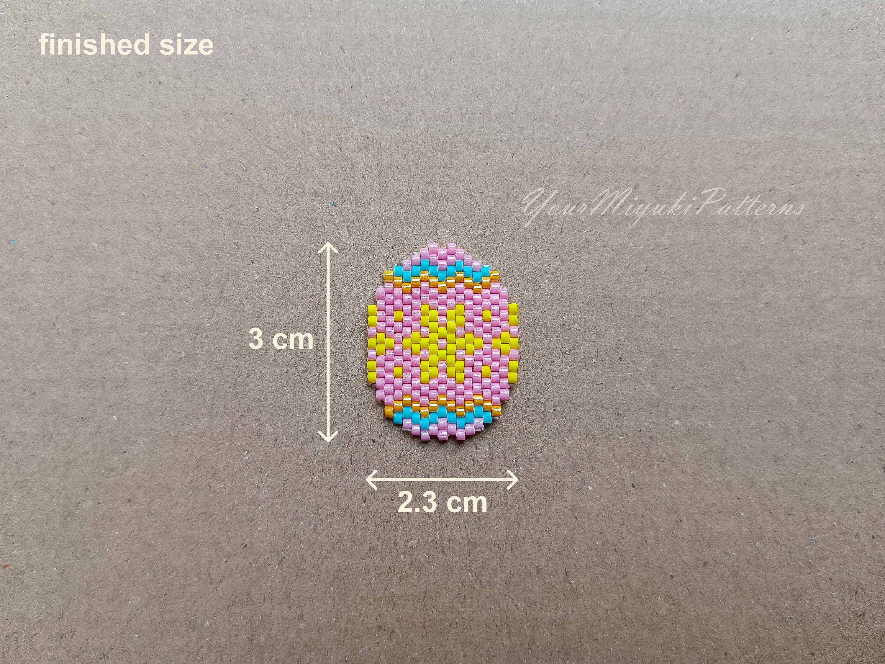 Beading Patterns Easter Eggs Ornament Brick Stitch Pattern - Etsy