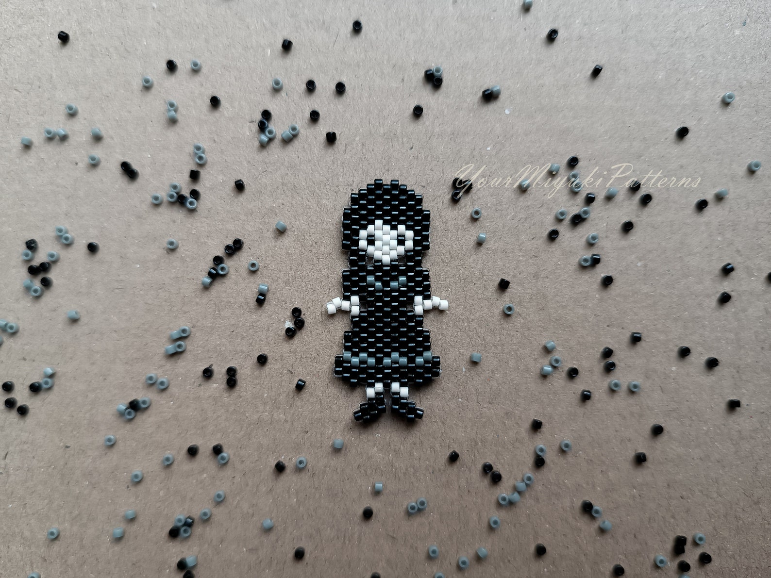 Wednesday Pattern Brick Stitch Pattern Beading Tutorial - Etsy