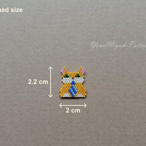 Brick Stitch Bead Pattern Set Cats in Ties Beading Tutorials in PDF ...