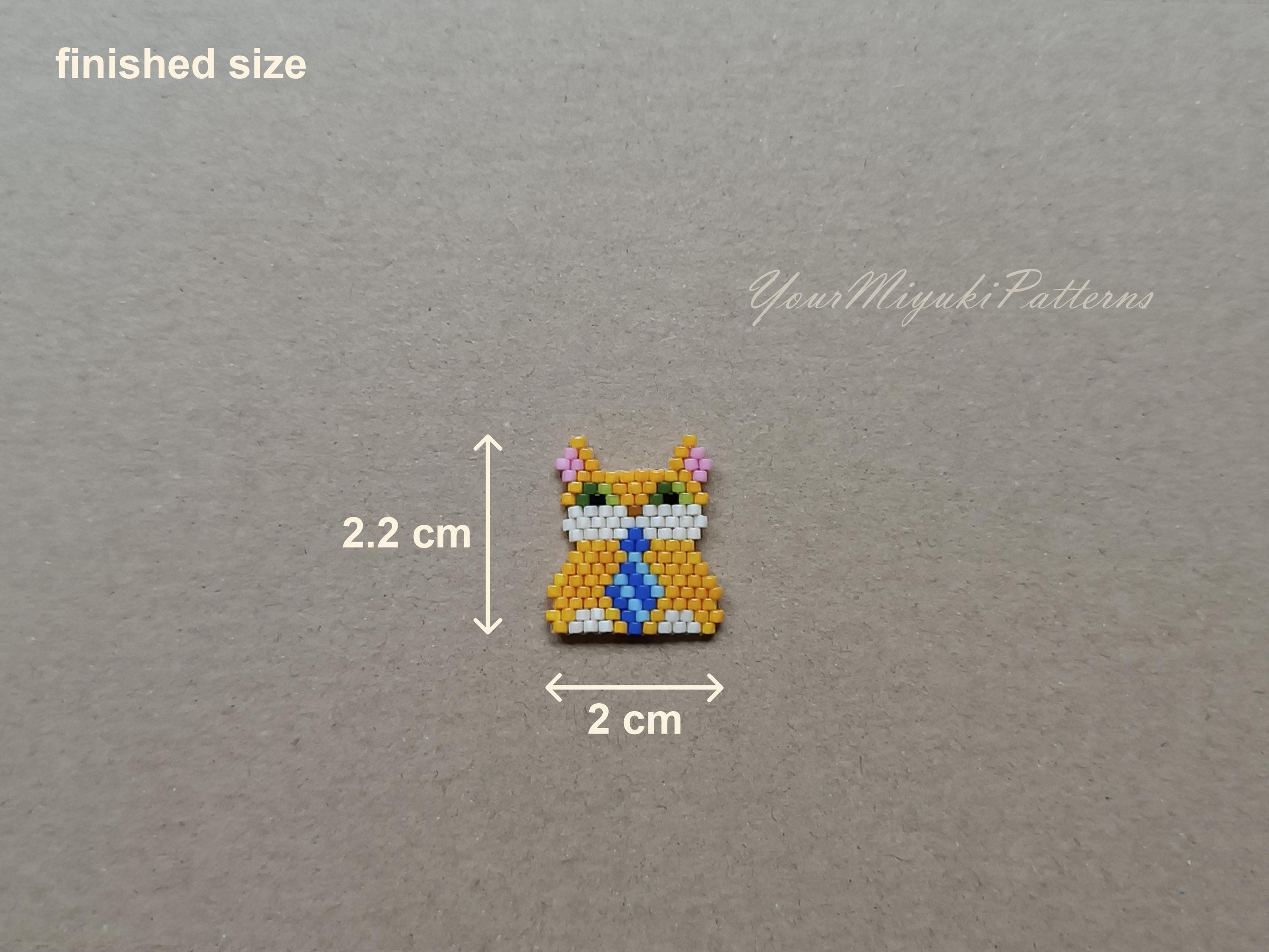Brick Stitch Bead Pattern Set Cats in Ties Beading Tutorials in PDF ...