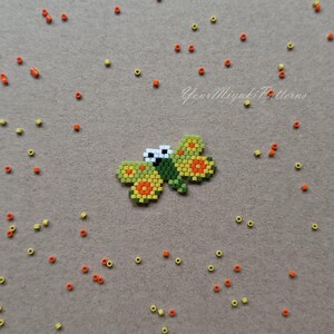 Seed Bead Pattern Butterfly Dragonfly Mosquito Brick Stitch Beading ...