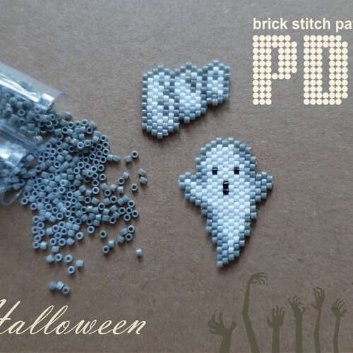 Halloween Bead Pattern Bat Pattern for Beading Brick Stitch - Etsy