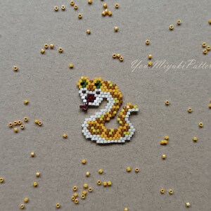 Beaded Snake Seed Bead Pattern PDF Brick Stitch Beading Beaded Animals Miyuki Delica Beads - Etsy