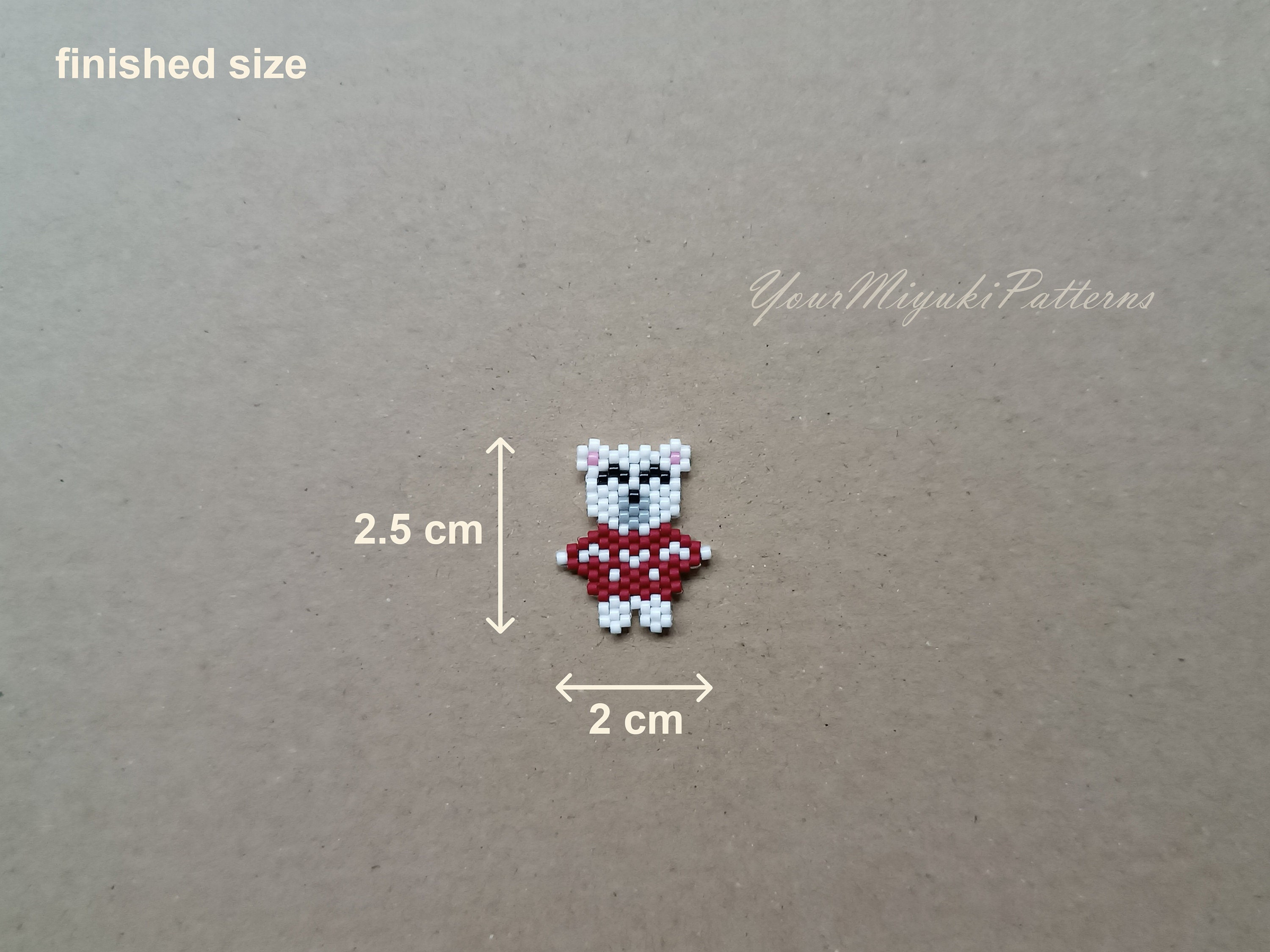 Beaded Bear Brick Stitch Pattern PDF Beading Tutorial Seed Bead ...