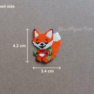 Cozy Foxes Animals Bead Pattern PDF Brick Stitch Beading Seed Bead ...
