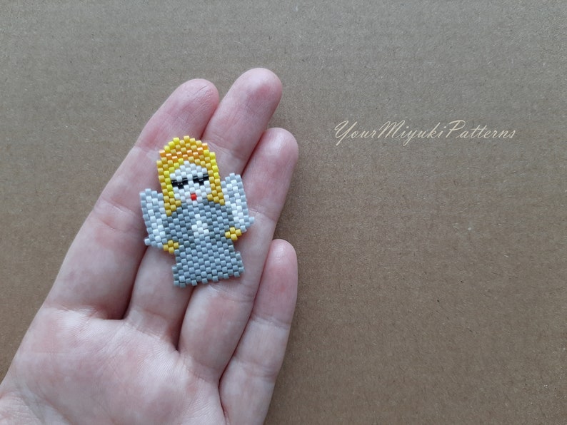 Beaded Angel Brick Stitch Pattern Beading Tutorial PDF Seed Bead ...