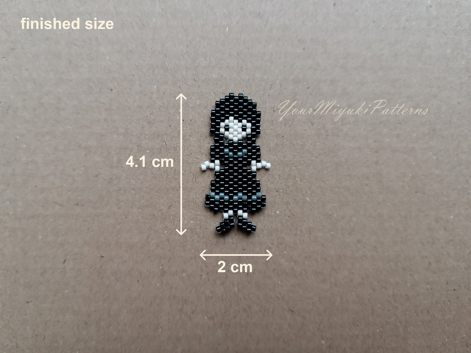 Wednesday Pattern Brick Stitch Pattern Beading Tutorial - Etsy