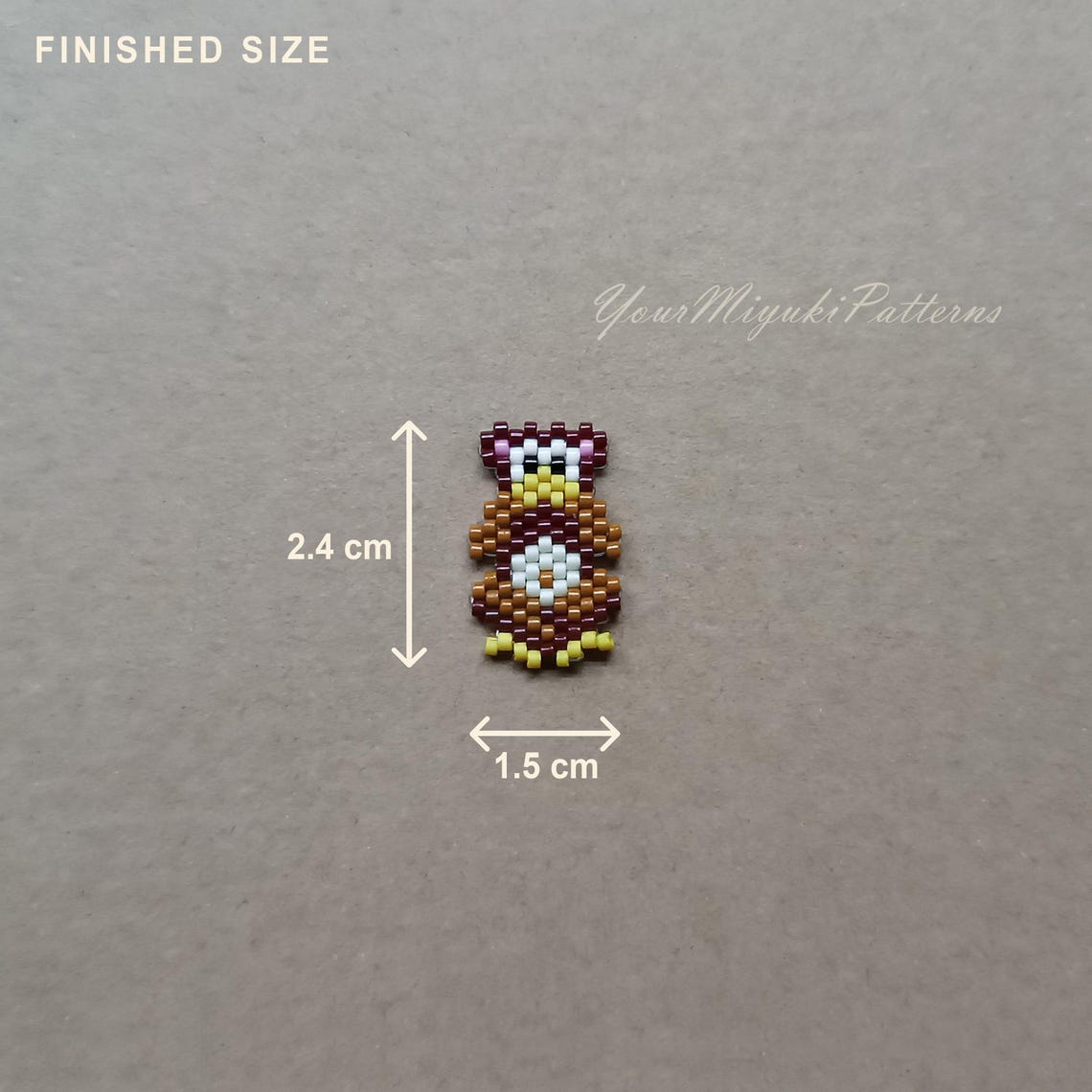 Seed Bead Pattern Monkey Brick Stitch Beading Patterns Beaded Monkey ...